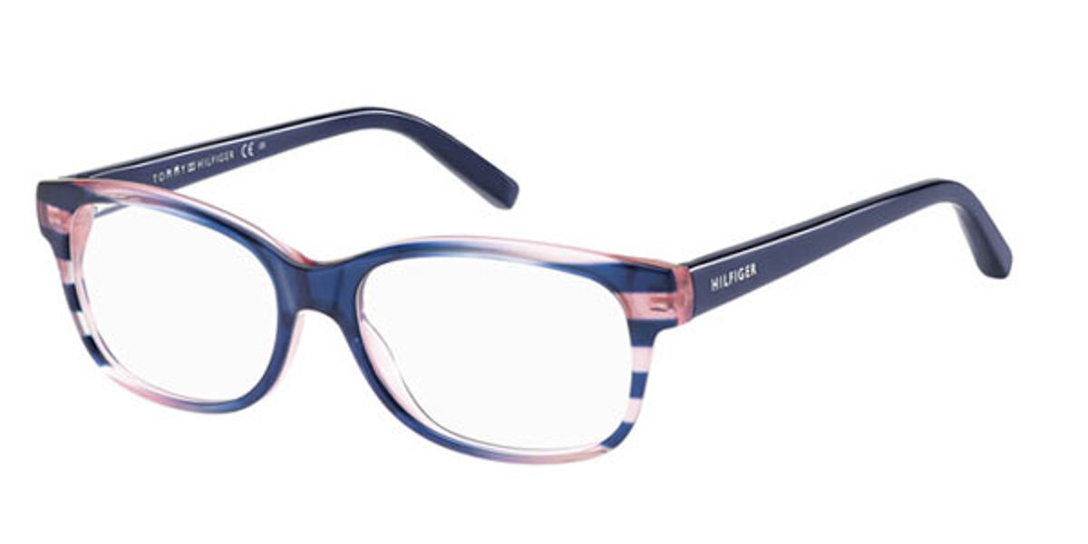 Tommy Hilfiger TH 1017 880 Glasses Blue Brown Striped | VisionDirect ...