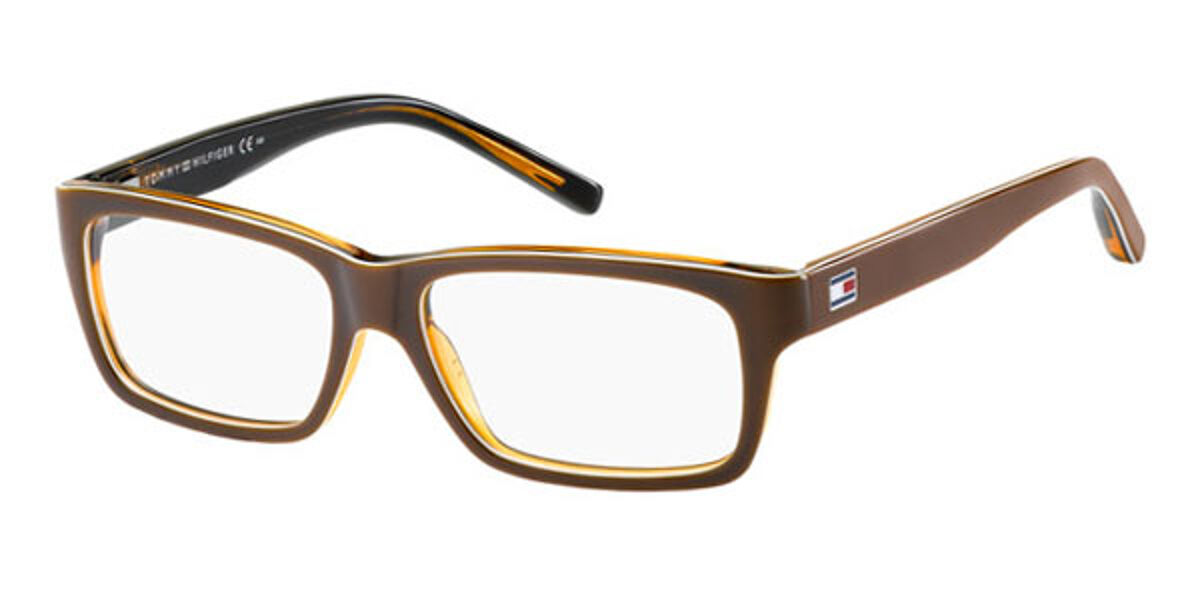 Tommy Hilfiger TH 1045/N 1PJ Eyeglasses in Brown Transparent Dark Brown ...