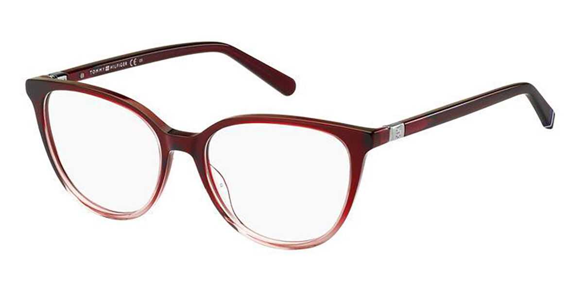 Tommy Hilfiger TH 1964 C9A Eyeglasses in Transparent Shaded Red ...