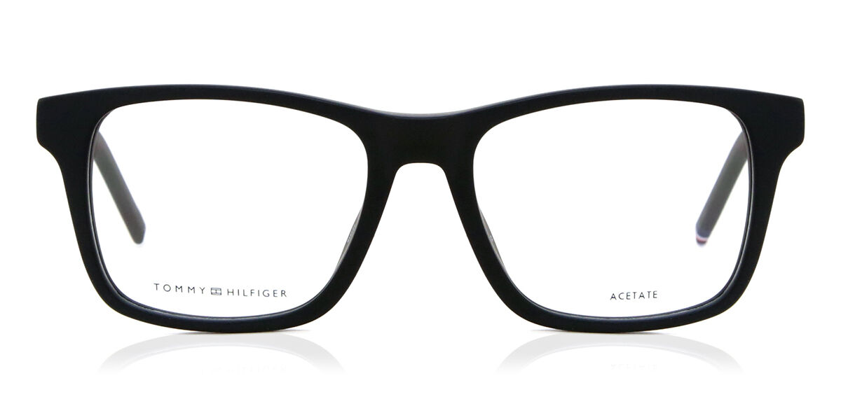 Tommy Hilfiger TH 1990 003 Square Matte Black Eyeglasses ...