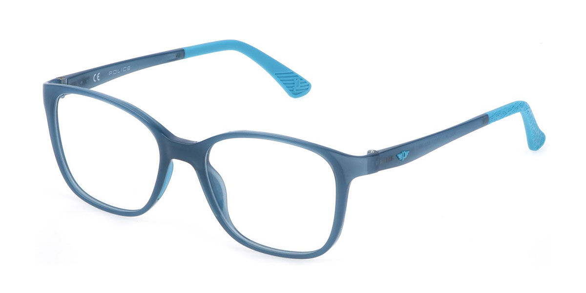 Police VK117 ACE JR 1 0BL1 Eyeglasses in Transparent Opal Blue ...