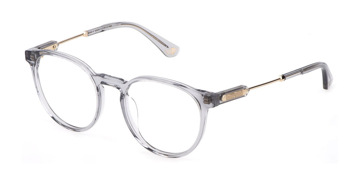 Police VPLF10 PRINCE 5 04G0 Glasses Transparent Grey | VisionDirect ...