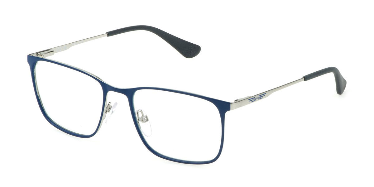 Police VK573 CODE JR 1 0F94 Glasses Blue Silver | VisionDirect Australia
