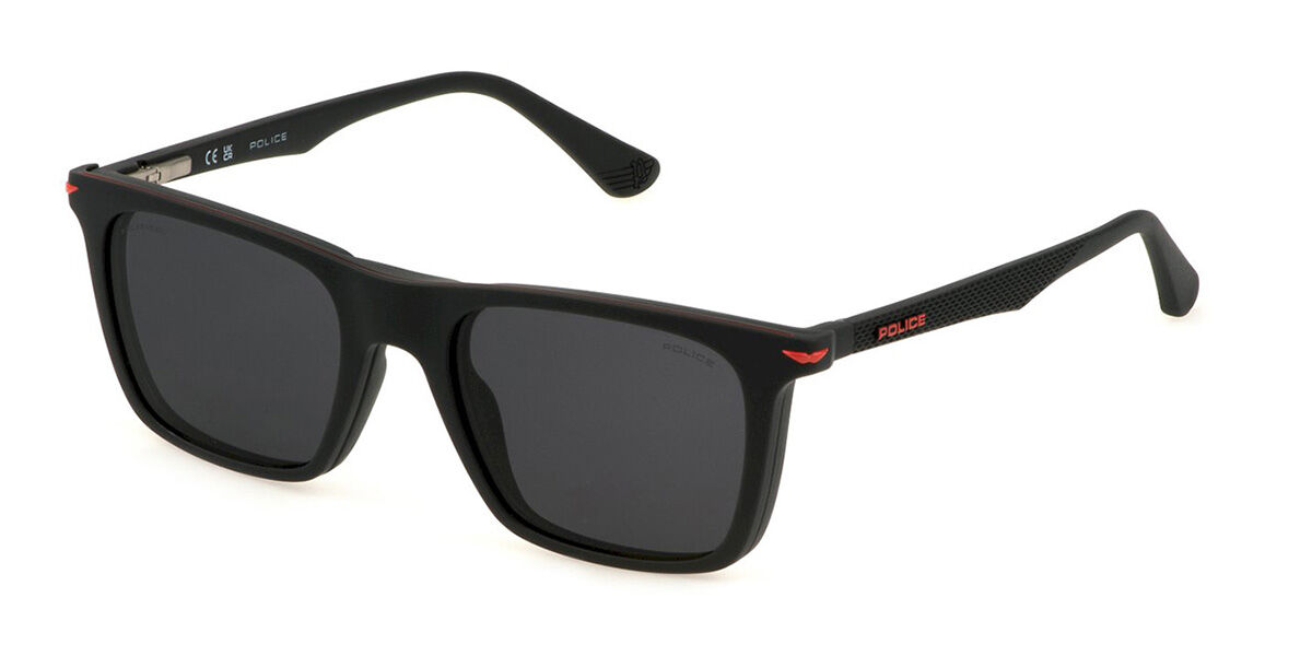 Police UK136 CHAMP JR 1 Kids With Clip-On I41P Glasses Matte Dark Grey ...