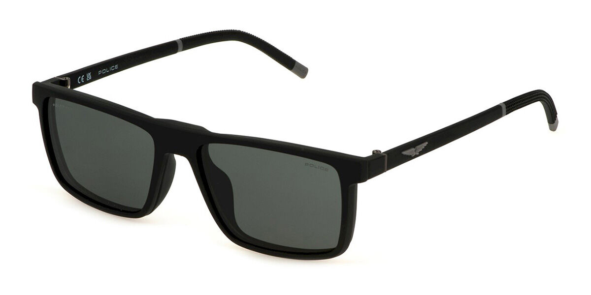 Police UPLL74 SOLSTICE LITE 1 With Clip-On U28P Eyeglasses in Matte ...