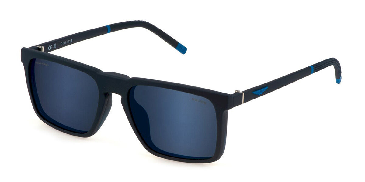 Police UPLL75 SOLSTICE LITE 2 With Clip-On ABIP Eyeglasses in Dark Blue ...