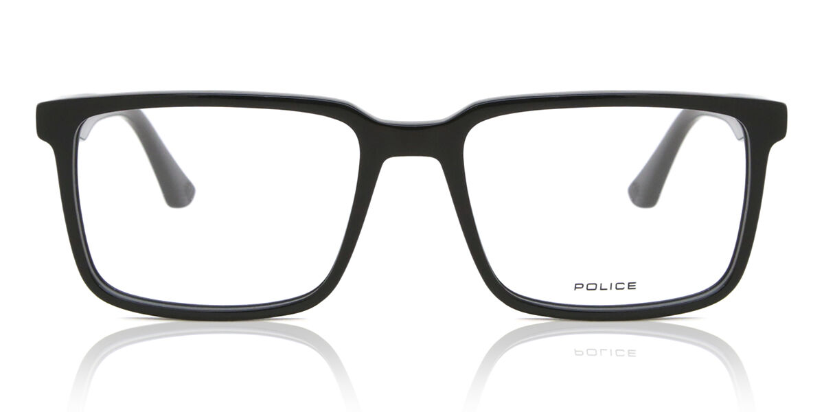 Police VPLN17 ORIGINS LITE 22 0700 Rectangle Glossy Black Eyeglasses ...