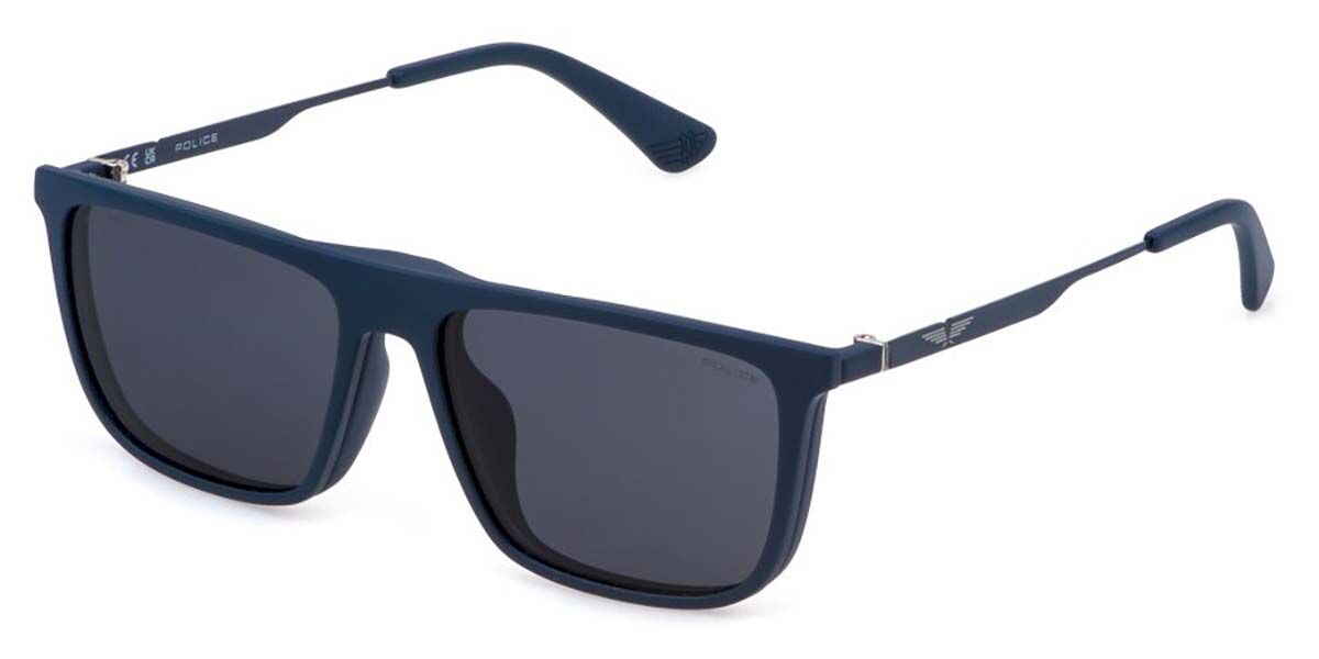 Police UPLP09 ORIGINS LITE 27 With Clip-On R22P Square Full Matte Blue ...