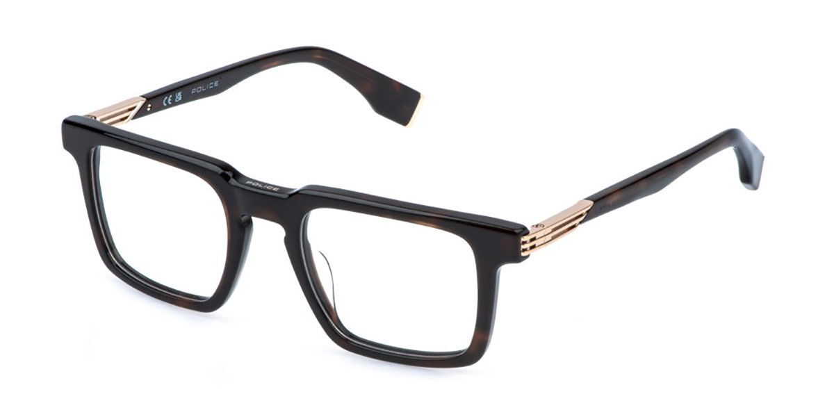 Police VPLR69 MERCURY 5 01AY Square Glossy Dark Tortoise Frame ...