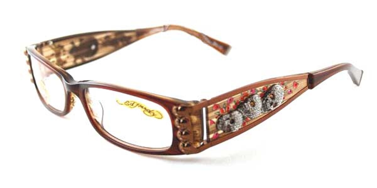 Ed Hardy EHO 712 HAZ Glasses Brown | VisionDirect Australia