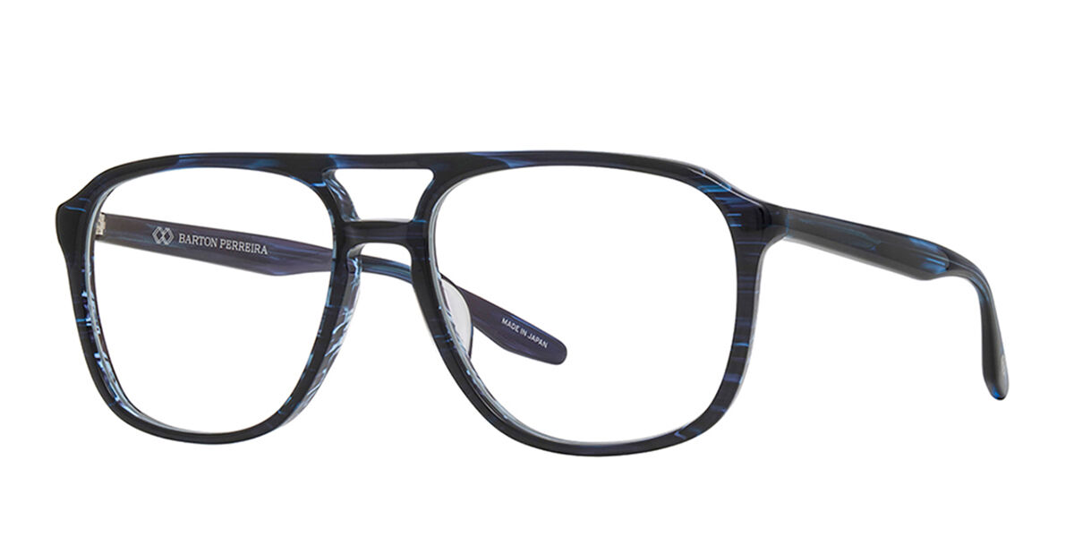 Barton Perreira Gyalis BP5310 1KA Eyeglasses in Blue/Black Horn ...