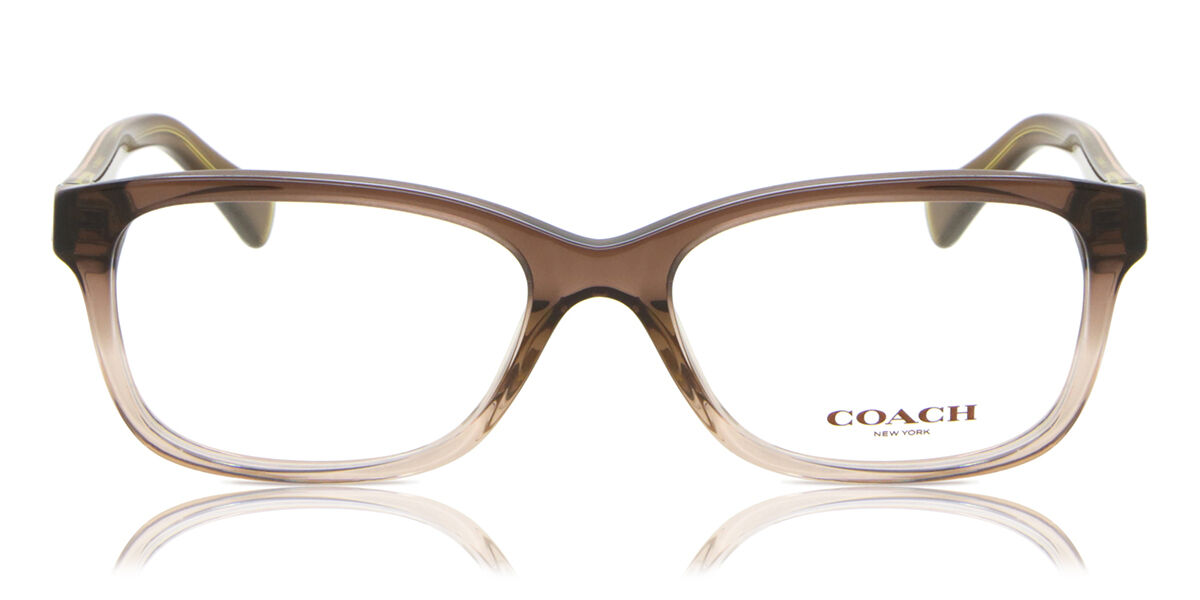 Coach HC6089 5400 Eyeglasses in Transparent Brown | SmartBuyGlasses USA