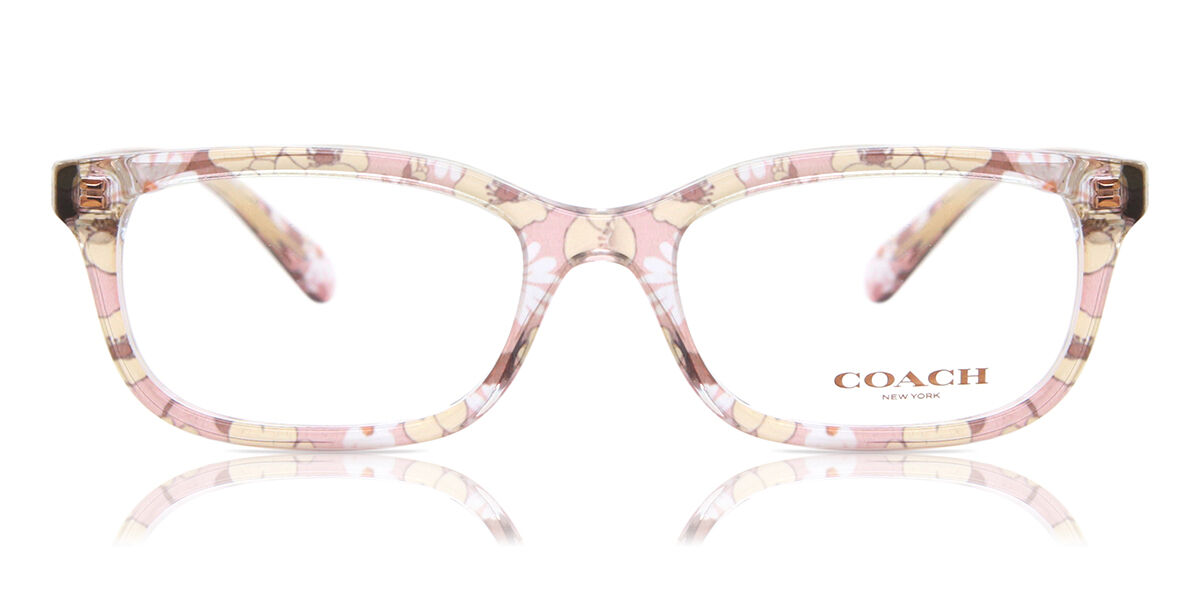 Coach HC6174 5695 Eyeglasses in Pink Clear Patterned | SmartBuyGlasses USA