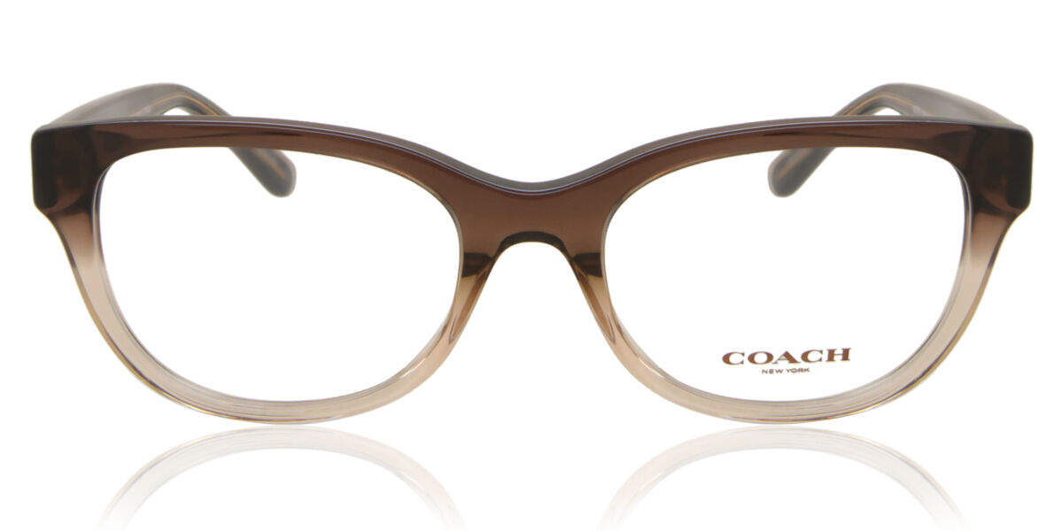 Coach HC6187 5678 Eyeglasses in Brown Clear Two-Tone | SmartBuyGlasses USA