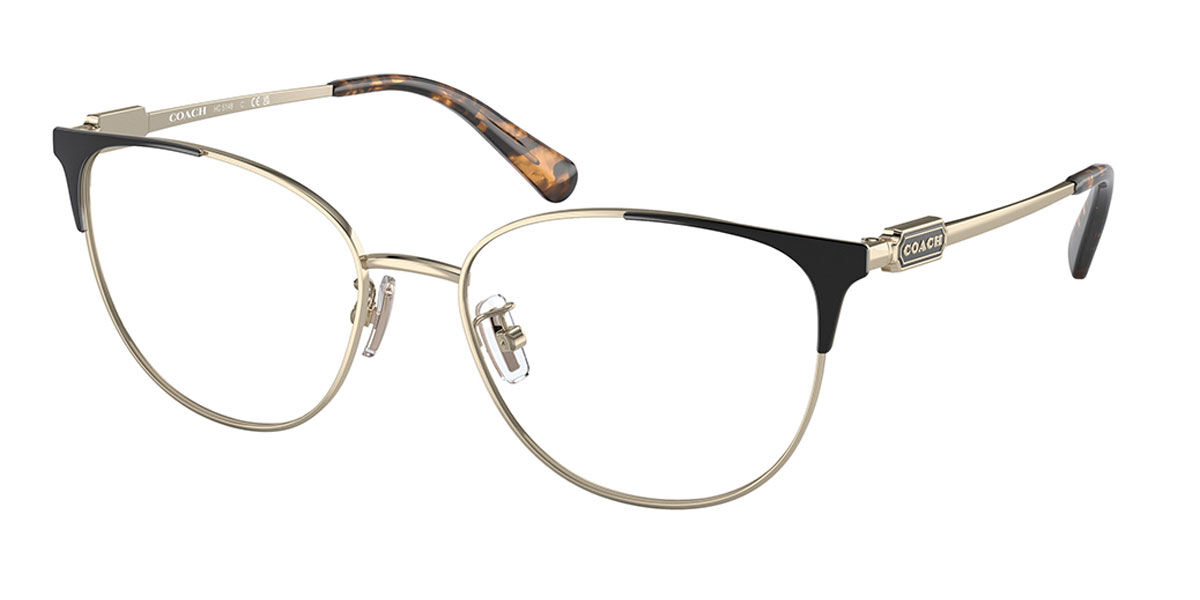 Coach HC5148 9396 Eyeglasses in Black Pale Gold | SmartBuyGlasses USA
