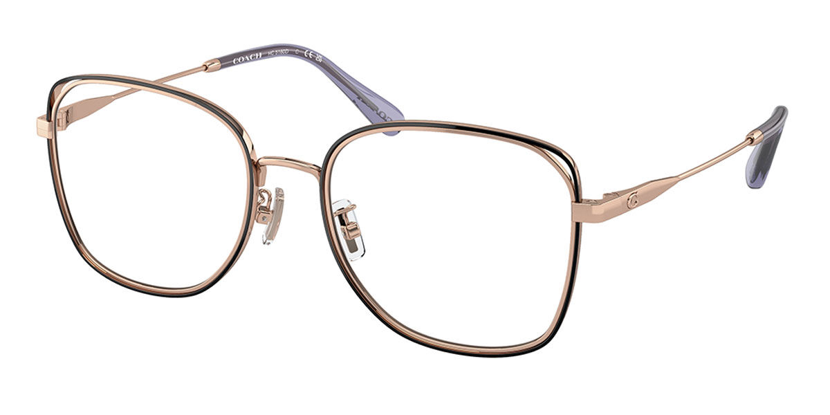 Coach HC5160D Asian Fit 9331 Glasses Black Rose Gold | VisionDirect ...