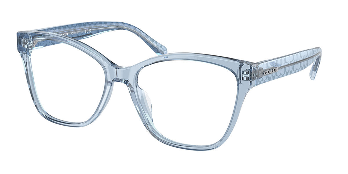 Coach HC6207U Asian Fit 5740 Eyeglasses in Transparent Blue ...
