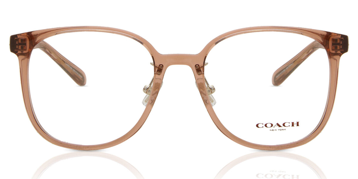 Coach HC6217 Asian Fit 5749 Eyeglasses in Transparent Brown ...
