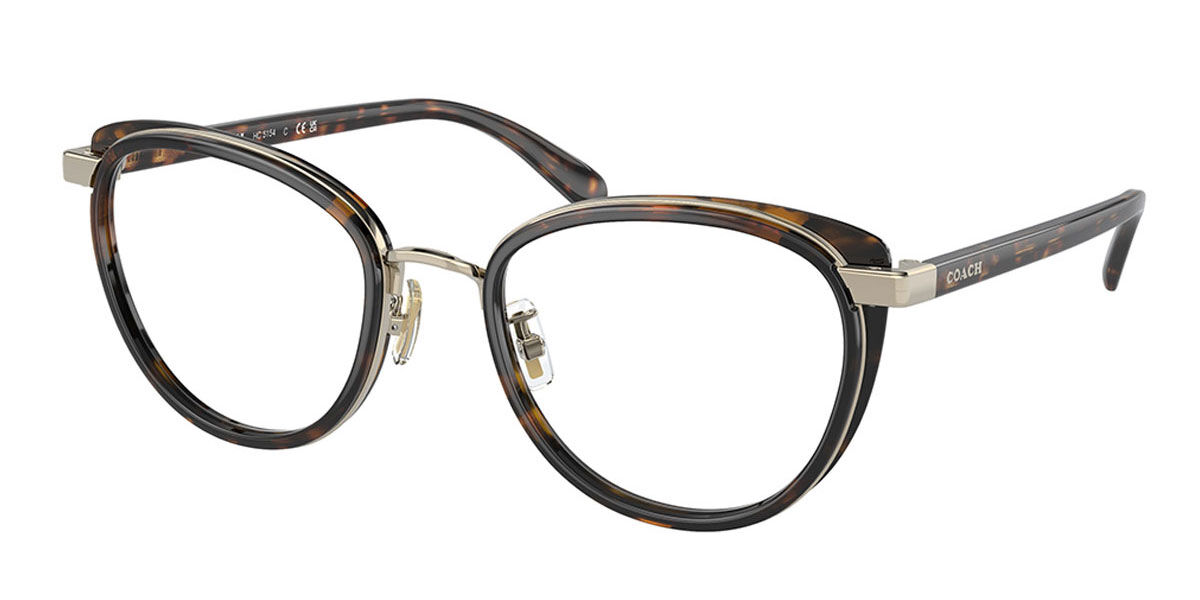 Coach HC5154 Asian Fit 9431 Glasses Tortoise Pale Gold | VisionDirect ...