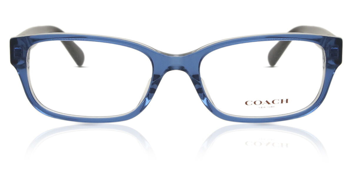 Coach HC6222U 5787 Eyeglasses in Transparent Blue on Clear ...