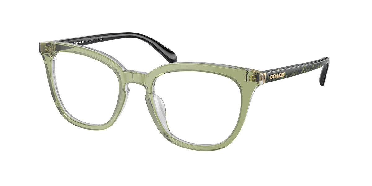 Lunettes Coach HC6222U 5786 Transparent Grasshopper Green | Easylunettes