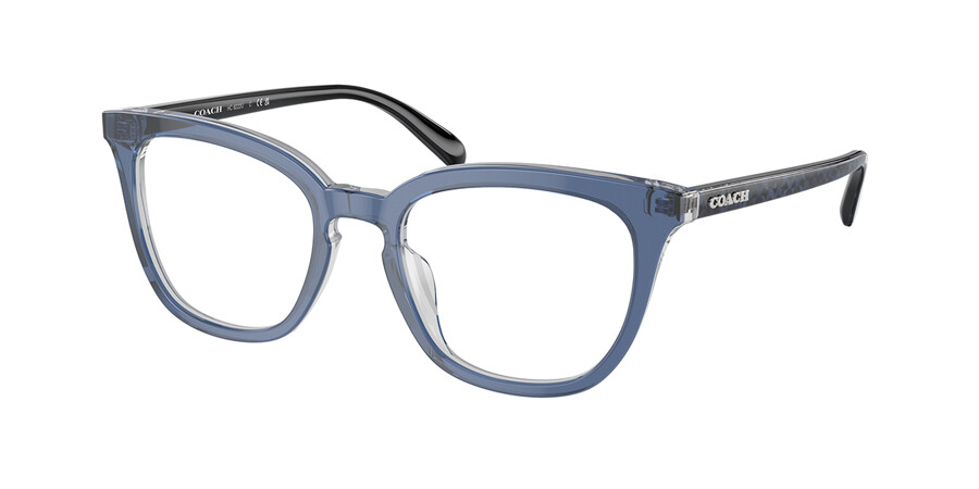Coach HC6222U 5787 Eyeglasses in Transparent Blue | SmartBuyGlasses USA