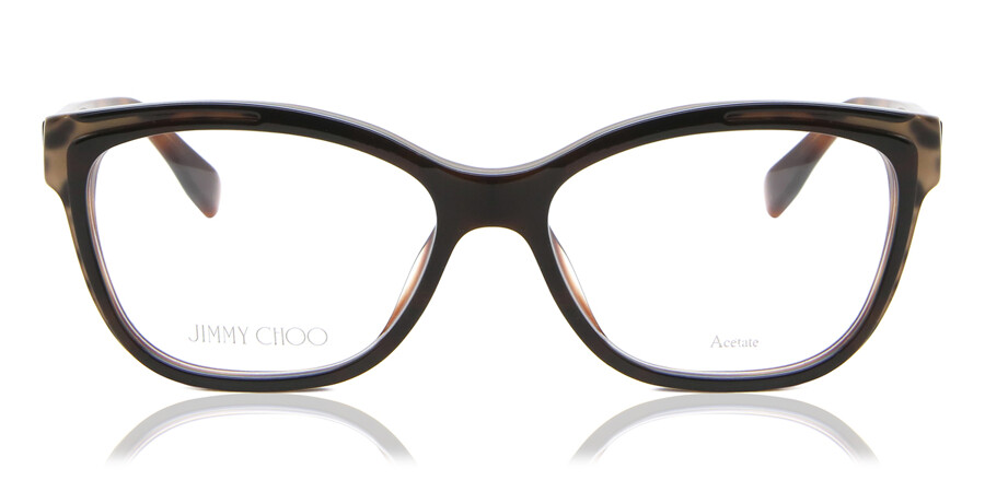 Jimmy Choo JC146 PUU Square Tortoiseshell Frame Eyeglasses ...