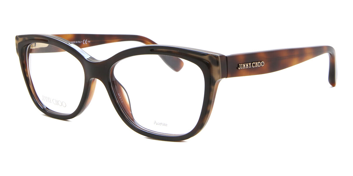 Jimmy Choo JC146 PUU Square Tortoiseshell Frame Eyeglasses ...