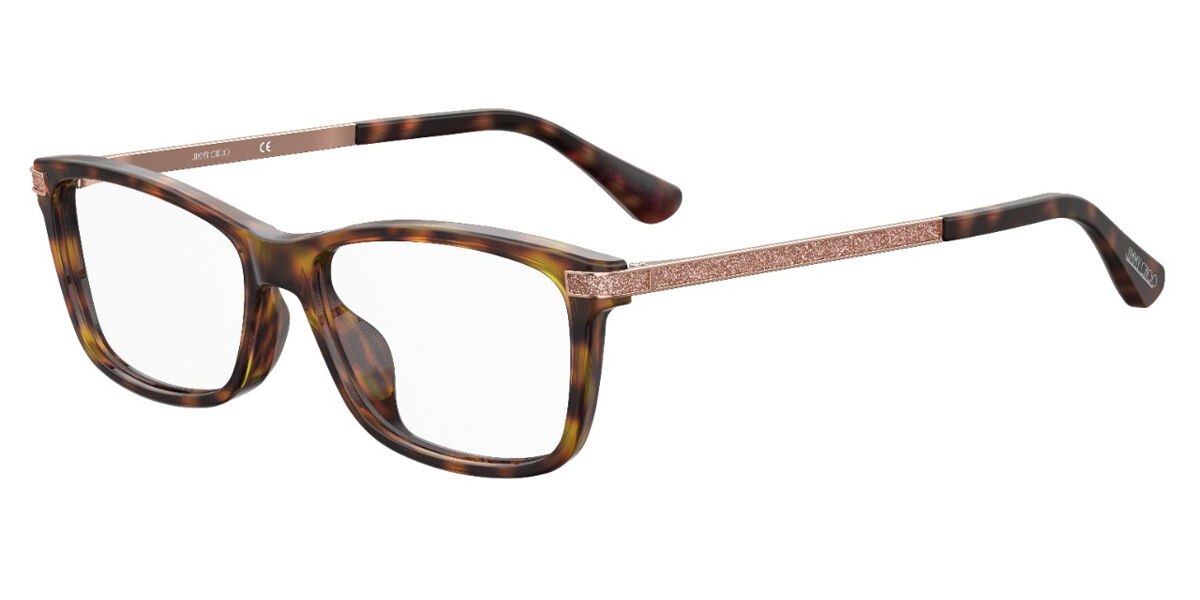 Jimmy Choo JC268/G 086 Eyeglasses in Dark Havana | SmartBuyGlasses USA