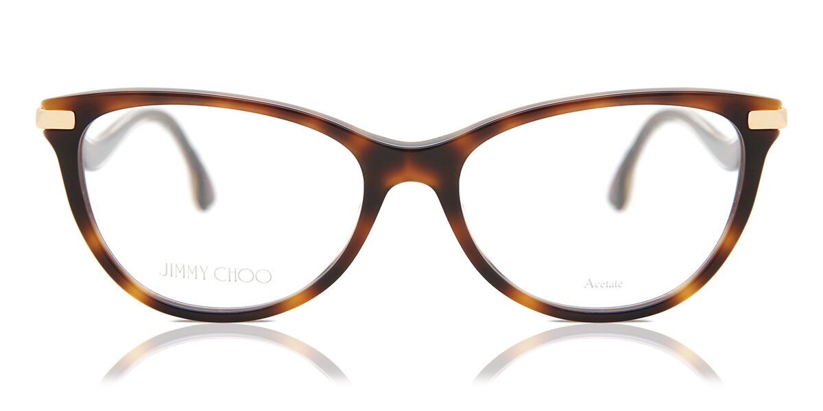 Jimmy Choo JC258 086 Cat Eye Havana Frame Eyeglasses | SmartBuyGlasses US