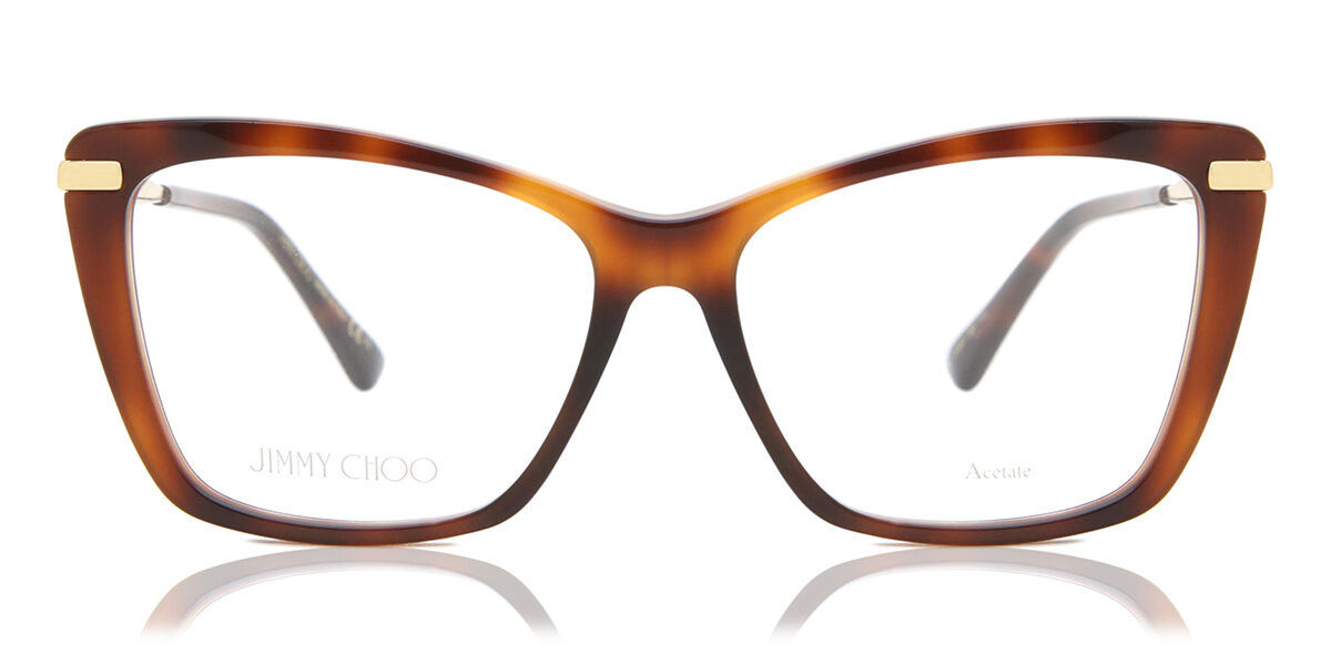 Jimmy Choo JC297 086 Cat Eye Havana Eyeglasses | SmartBuyGlasses US