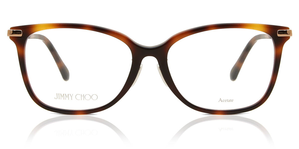Jimmy Choo JC307/F Asian Fit 06J Eyeglasses in Gold Havana ...