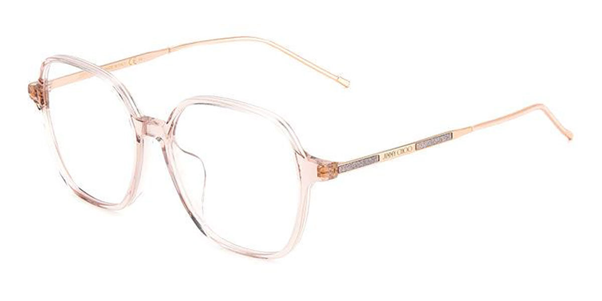Jimmy Choo JC367/F Asian Fit FWM Eyeglasses in Transparent Beige Brown ...