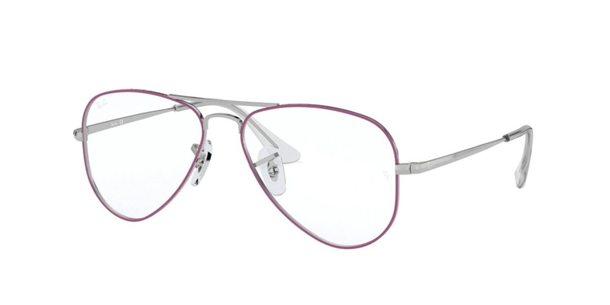 Ray-Ban Kids RY1089 4076 Glasses Silver On Top Violet | VisionDirect ...