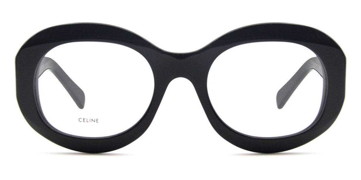 Celine CL50149I 001 Oval Shiny Black Eyeglasses | Vision Direct Australia