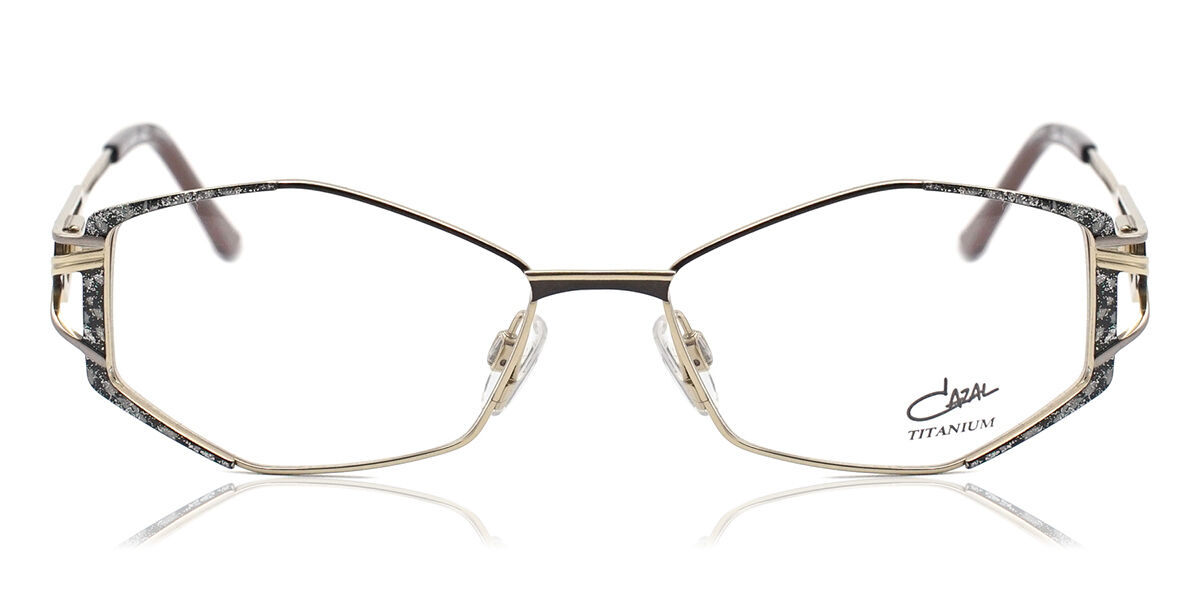 Cazal 1267 002 Eyeglasses in Chocolate Brown Gold | SmartBuyGlasses USA