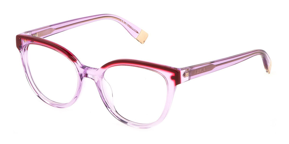 Furla VFU681 0P52 Eyeglasses in Shiny Transparent Violet Red ...