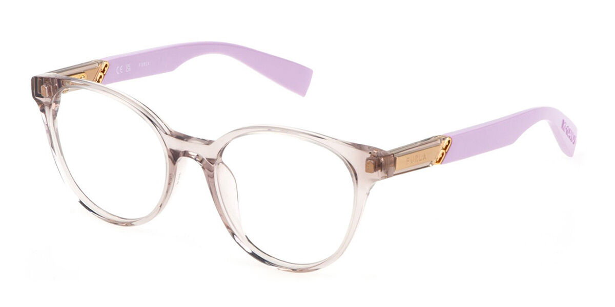 Furla VFU667 07T1 Eyeglasses in Transparent Beige | SmartBuyGlasses USA
