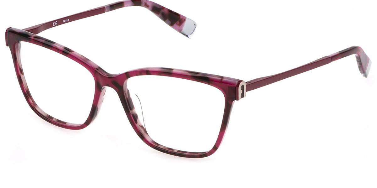 Furla VFU631 01GT Cat Eye Pink Fuchsia Tortoise Eyeglasses | Vision ...