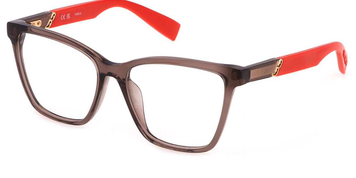 Furla VFU668 0ALV Eyeglasses in Glossy Transparent Taupe ...