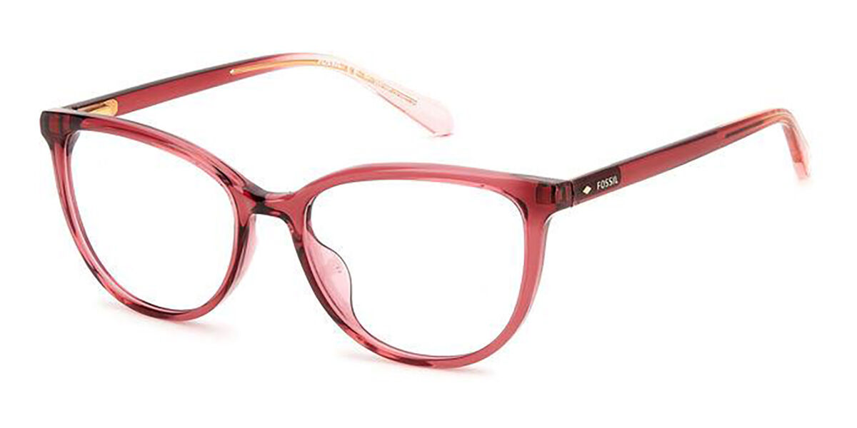 Fossil FOS 7144/G IY1 Glasses Transparent Burgundy | VisionDirect Australia