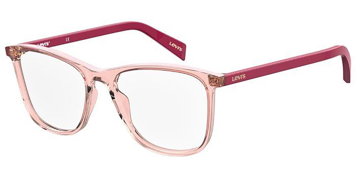 Levi's LV 1003 35J Eyeglasses in Transparent Pink | SmartBuyGlasses USA