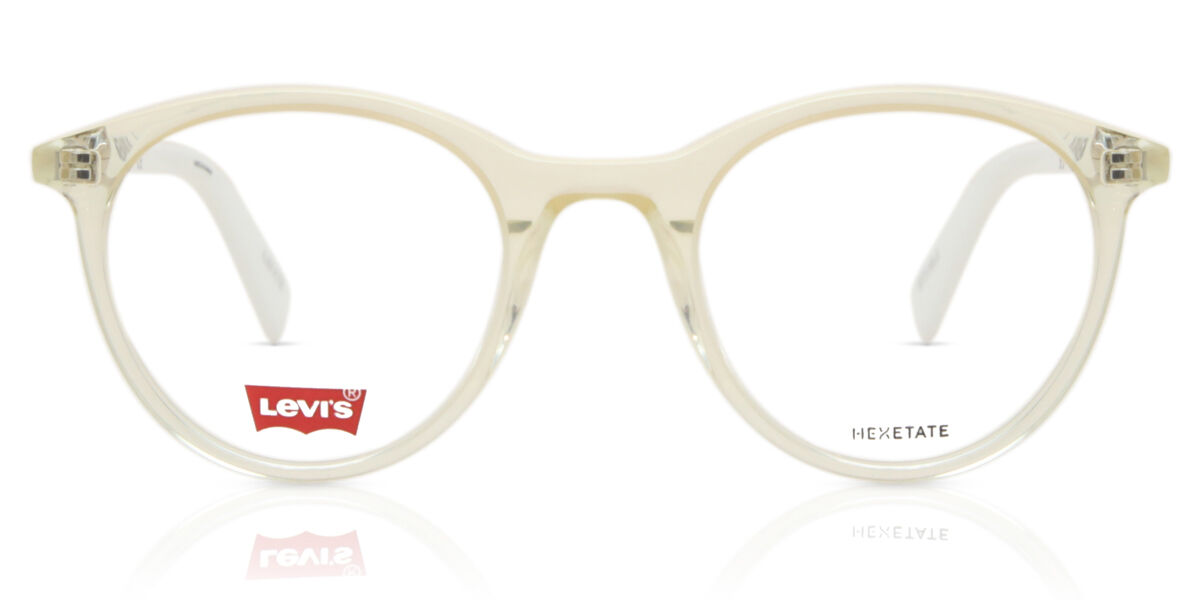 Levi's LV 1005 HAM Eyeglasses in Transparent Champagne Yellow ...