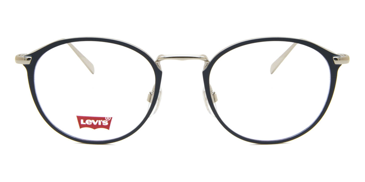 Levi's LV 5001 0JI Round Matte Blue Frame Eyeglasses | SmartBuyGlasses ...