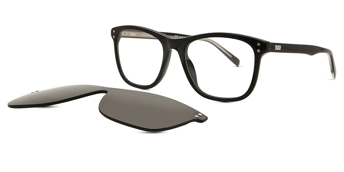 Levi's LV 5013/CS With Clip-On 807/IR Eyeglasses in Black ...