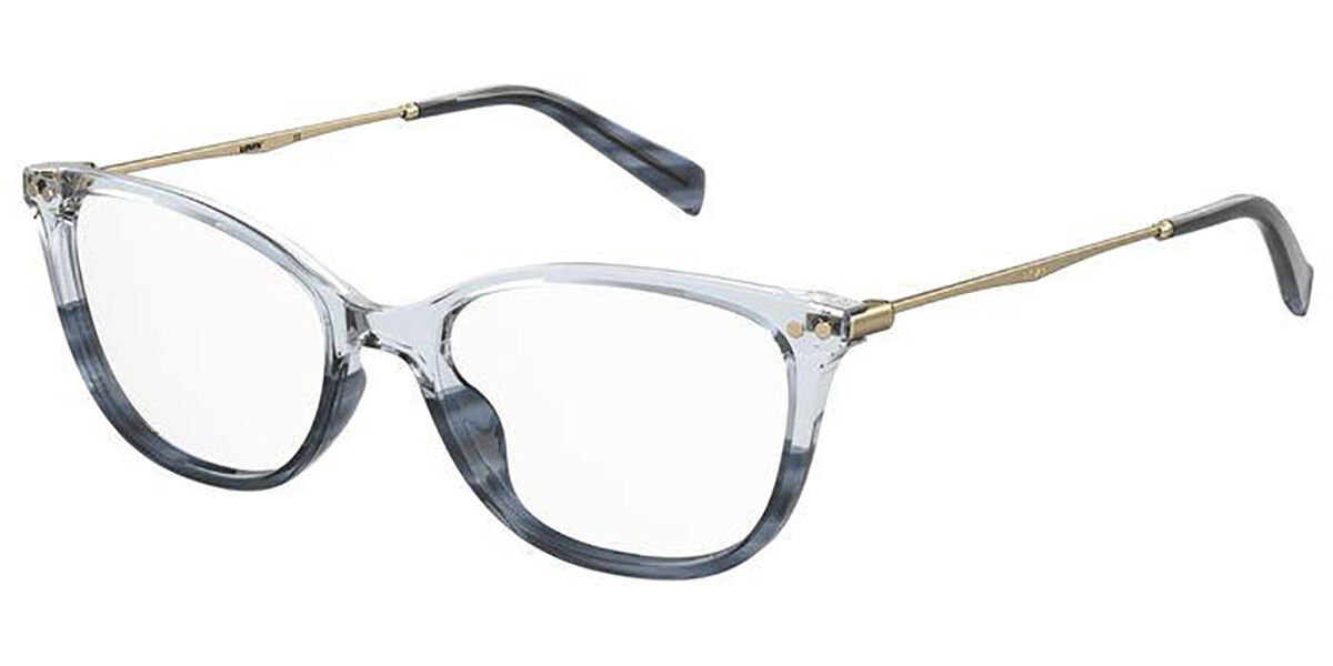 Levi's LV 5021 38I Glasses Transparent Blue Horn Two-Tone | SmartBuyGlasses New Zealand