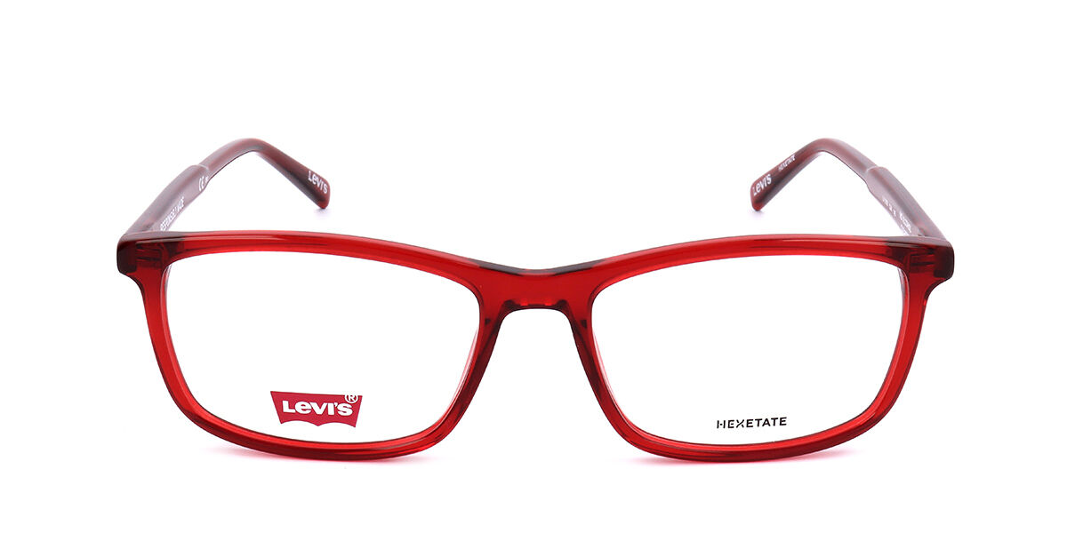 Levi's LV 1018 C9A Glasses Red Clear | SmartBuyGlasses UK