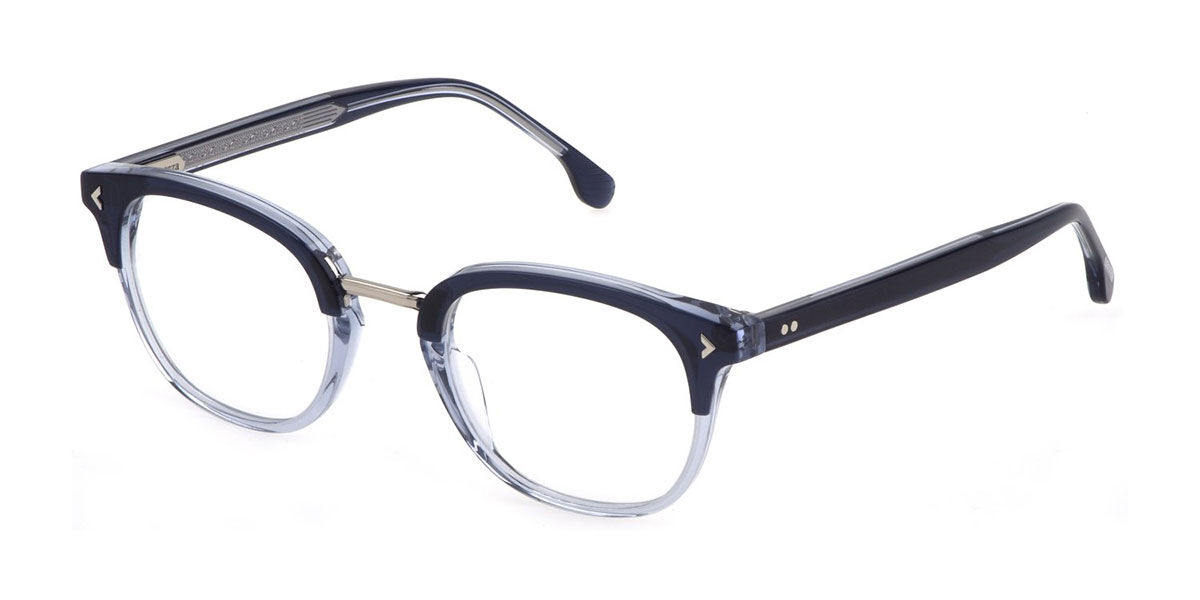 Lozza VL4309 Capri 6 0D87 Glasses Transparent Blue | VisionDirect Australia