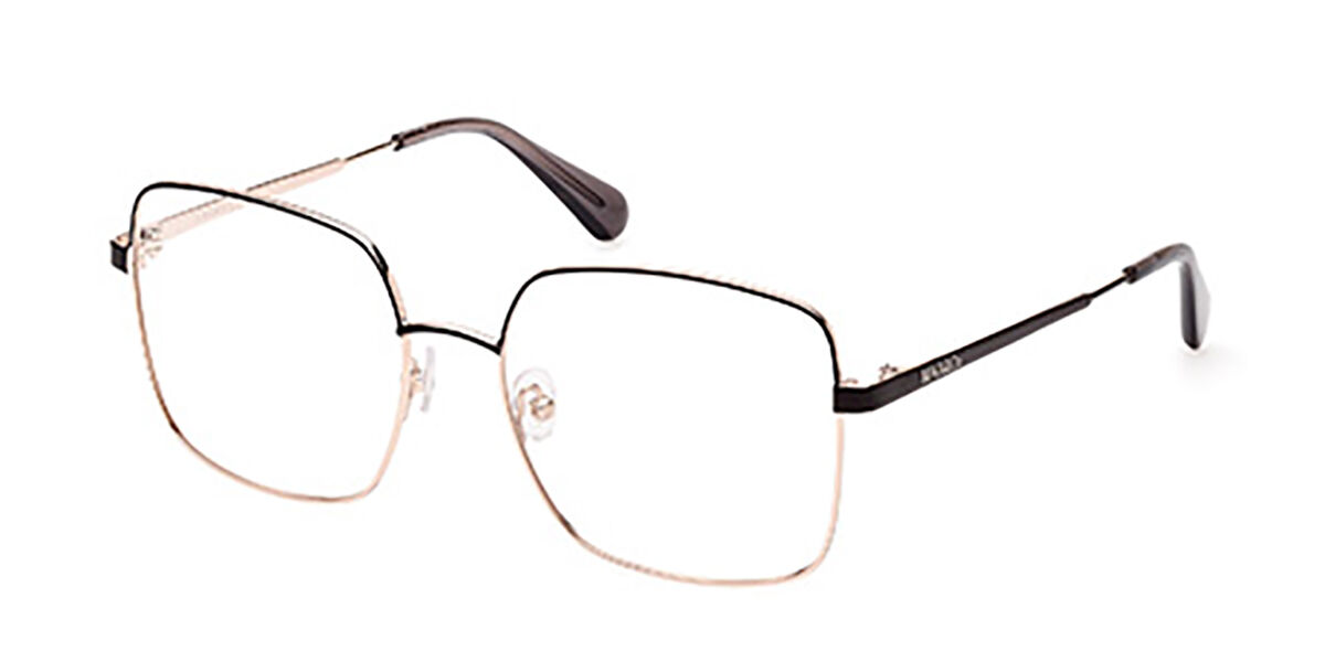 Max & Co. MO5088 005 Square Black Gold Eyeglasses | SmartBuyGlasses NZ
