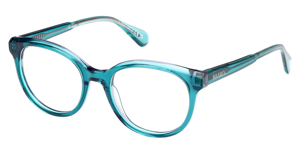 Max & Co. MO5126 098 Eyeglasses in Transparent Dark Green ...